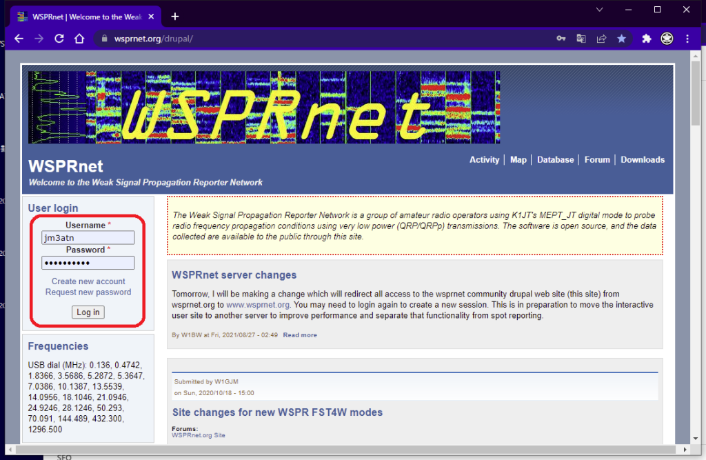 WSPR(ウィスパー)をやってみる | JM3ATN's Site
